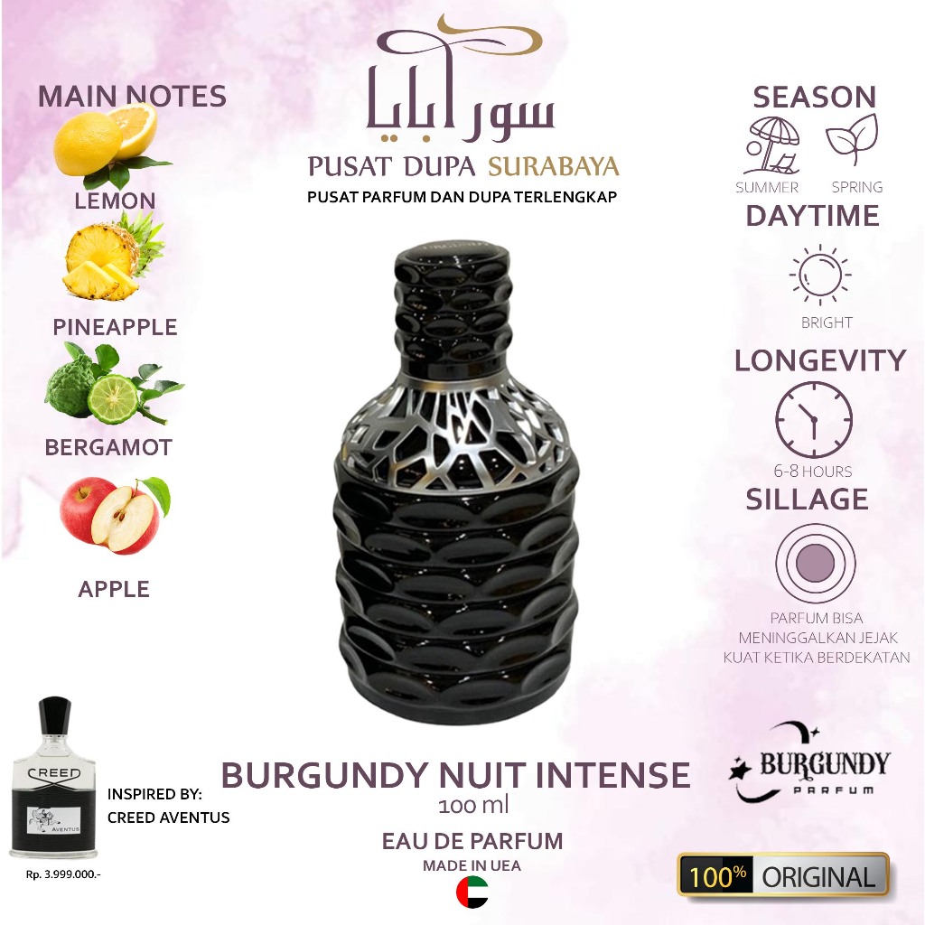 Jual Parfum Asli Arab Original Premium Nuit intense By Burgundy ...