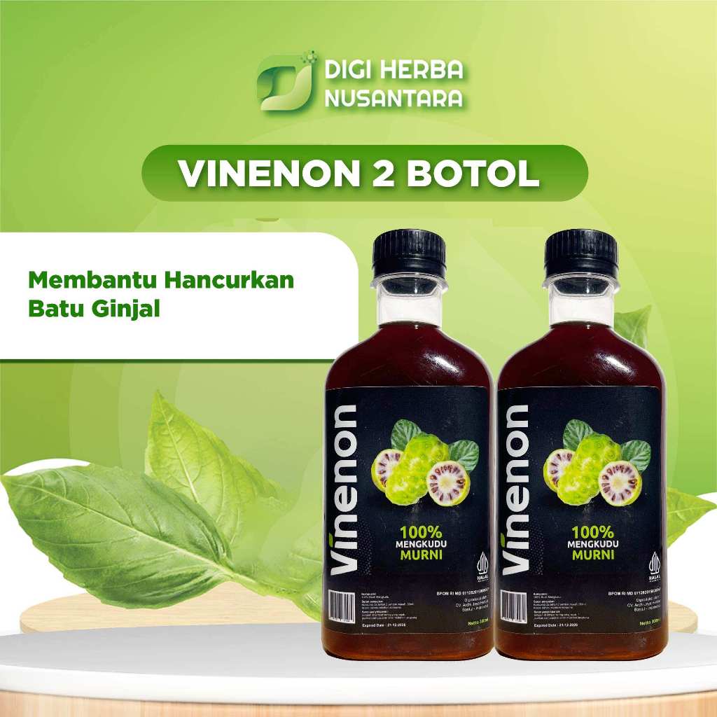 Jual VINENON 2 Botol - cuka mengkudu Hancurkan Batu Ginjal & Melancar ...