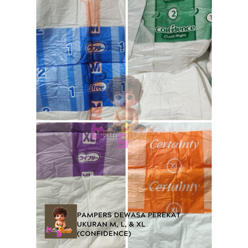 Jual Popok Dewasa Non kemasan Perekat Isi 10 Pcs | Shopee Indonesia