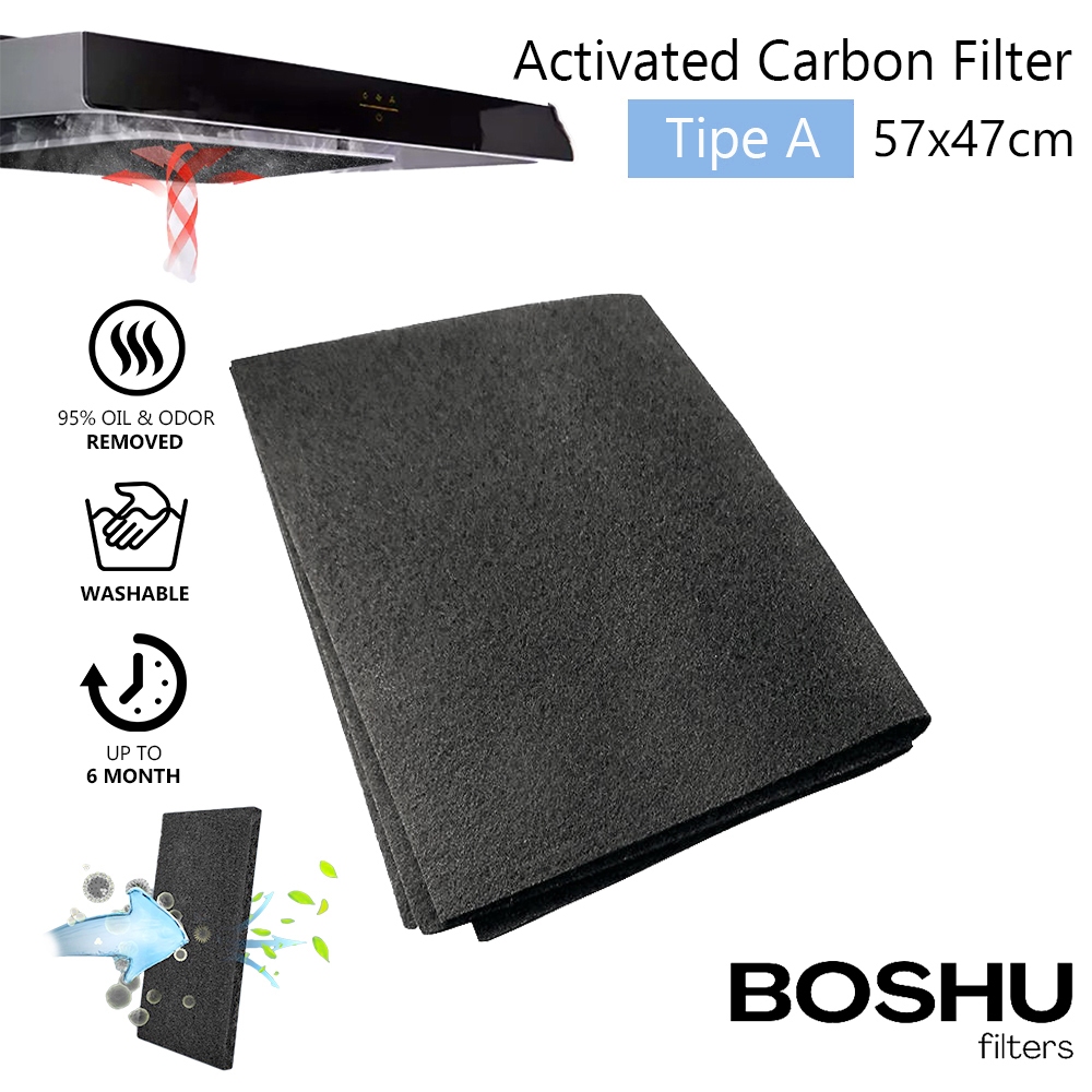 Jual Carbon Filter Karbon Anti Bau Minyak Asap Exhaust Fan Cooker Hood ...