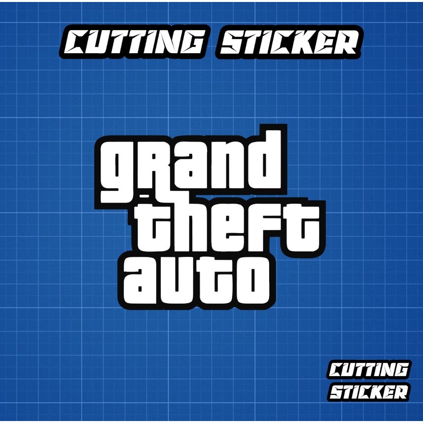 Jual Sticker Grand Theft Auto GTA San Andreas - stiker cutting | Shopee ...