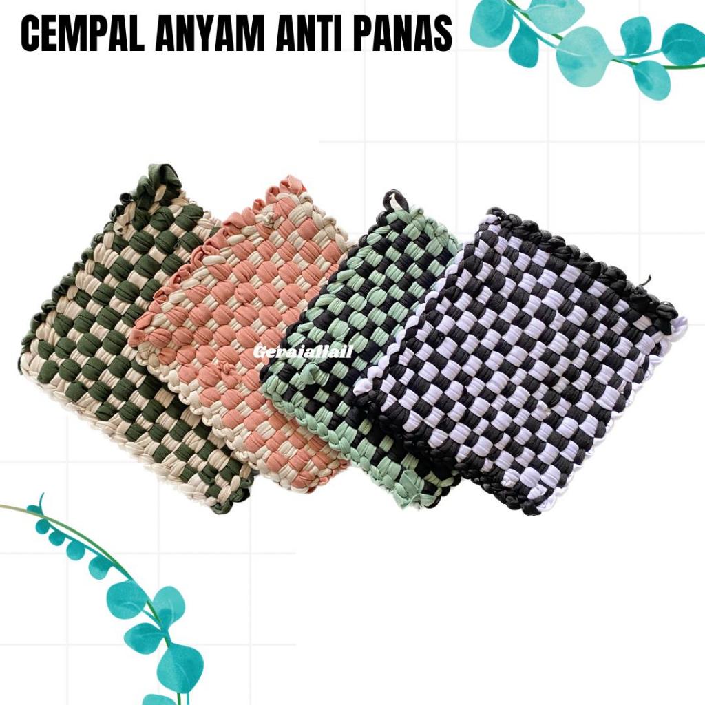 Jual (2pcs) Cempal Anti Panas Cempal Anyam _BOO_ | Shopee Indonesia