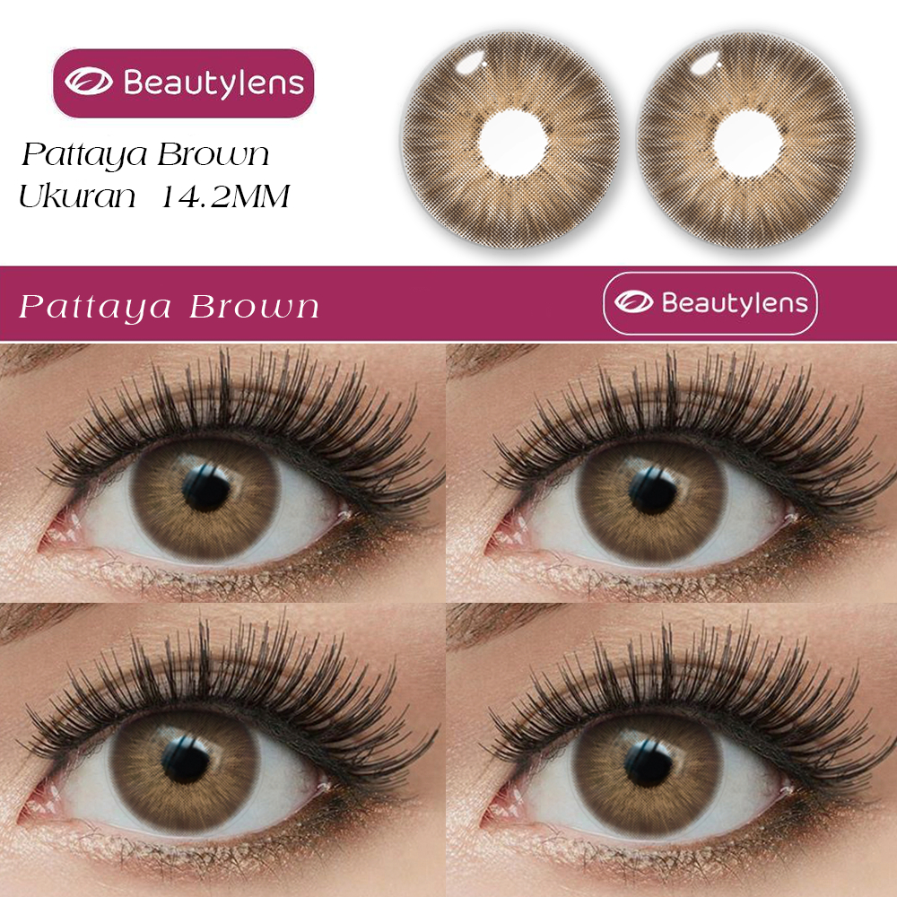 Jual Live26 Patttaya Brown 14.2 BEAUTYLENS Softlens Merah Biru Berwarna ...