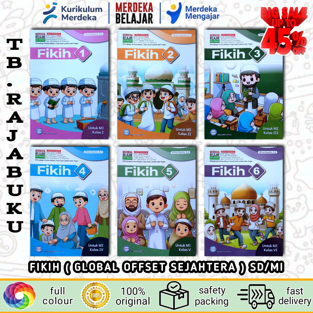 Jual Buku Siswa Pendamping FIKIH, KMA 450 Kelas 1,2,3,4,5,6 SD Kurikulum Merdeka - Global Offset ...