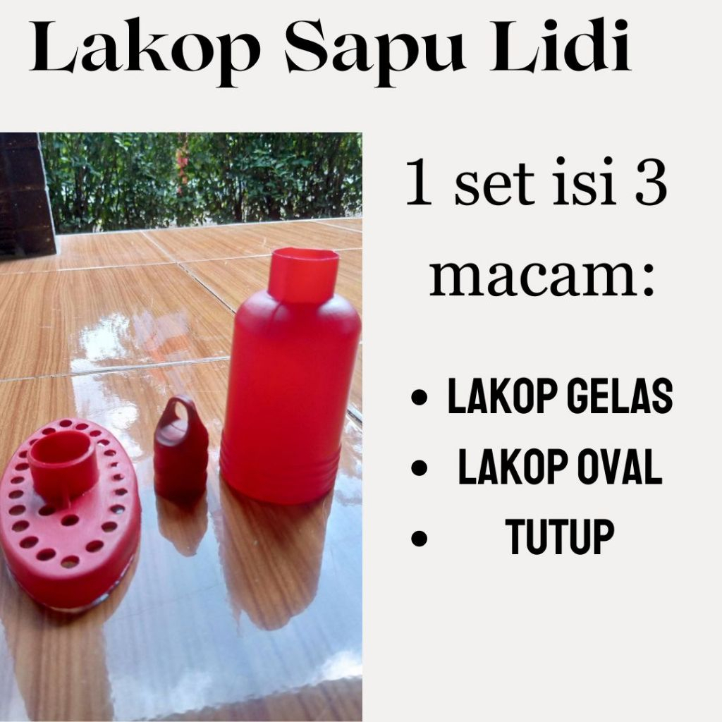 Jual Paket Grosir 100 Set Lakop Sapu Taman Botol Satu Set + Cop ...