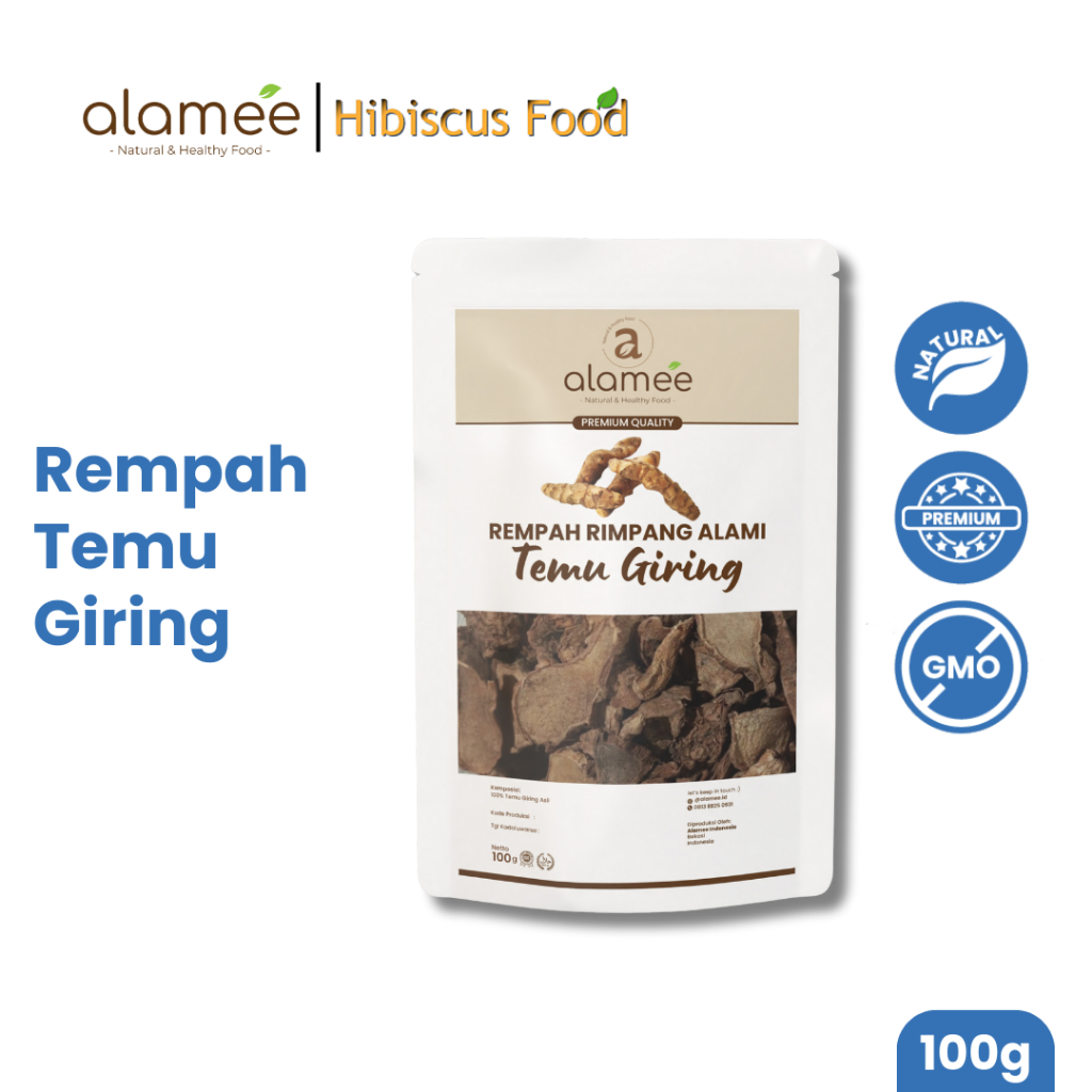 Jual ALAMEE Temu Giring Kering Organik Iris Kuning Gajah Rempah Rimpang ...