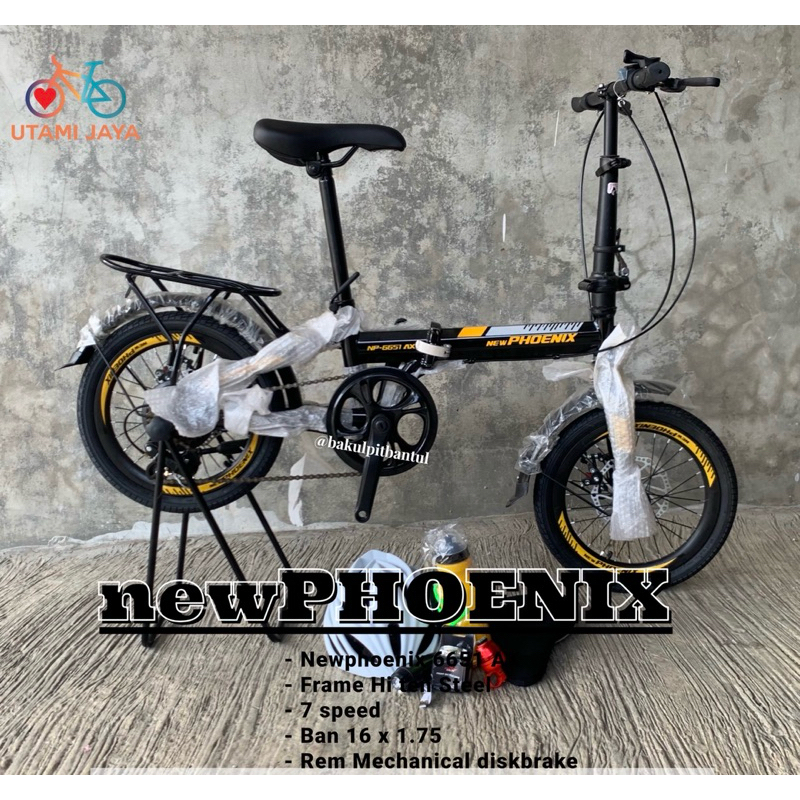 Jual Sepeda lipat ring 16 New phoenix | Sepeda Lipat new Phoenix ukuran ...