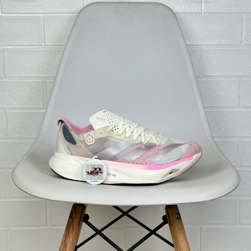 Jual Sepatu Adidas Adizero Adios Pro 3 Sakura 'Chalk White Pink Silver ...