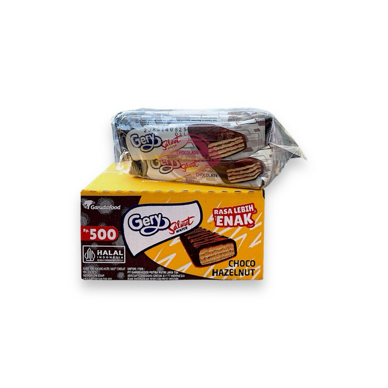 Jual GARUDAFOOD GERY SALUT WAFER 1 PACK ISI 24pcs / SALUT CHOCO WAFER ...