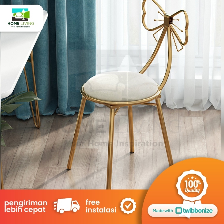 Jual HOMELIVING - kursi meja rias - kursi estetik - kursi rias - kursi ...