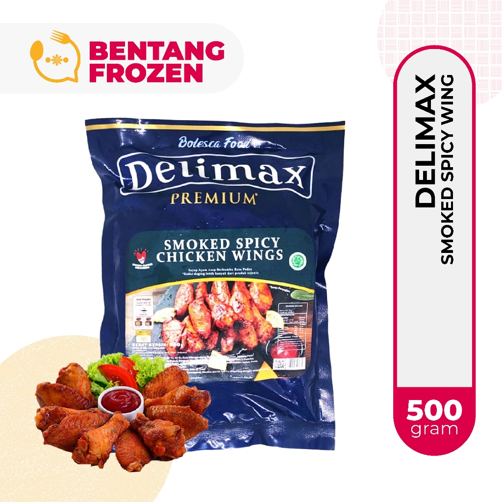 Jual Delimax Premium Smoked Spicy Wing 500gr | Shopee Indonesia