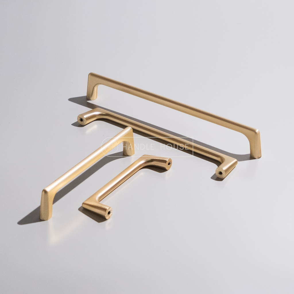 Jual Gold Brushed Nordic Aluminum Handle - Tarikan Gagang Lemari Laci ...