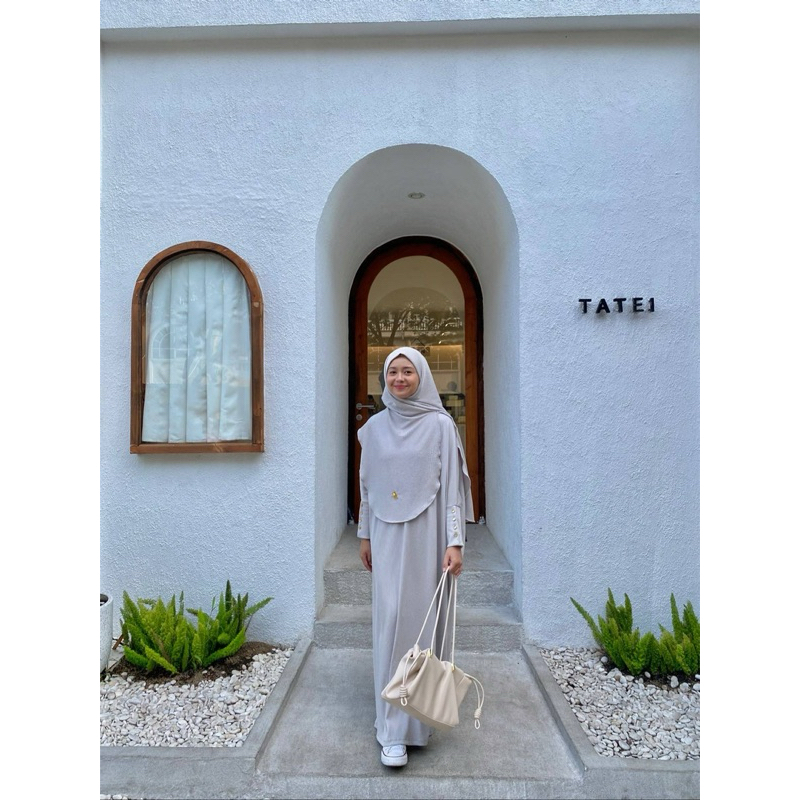 Jual adeela abaya rib knit | Shopee Indonesia