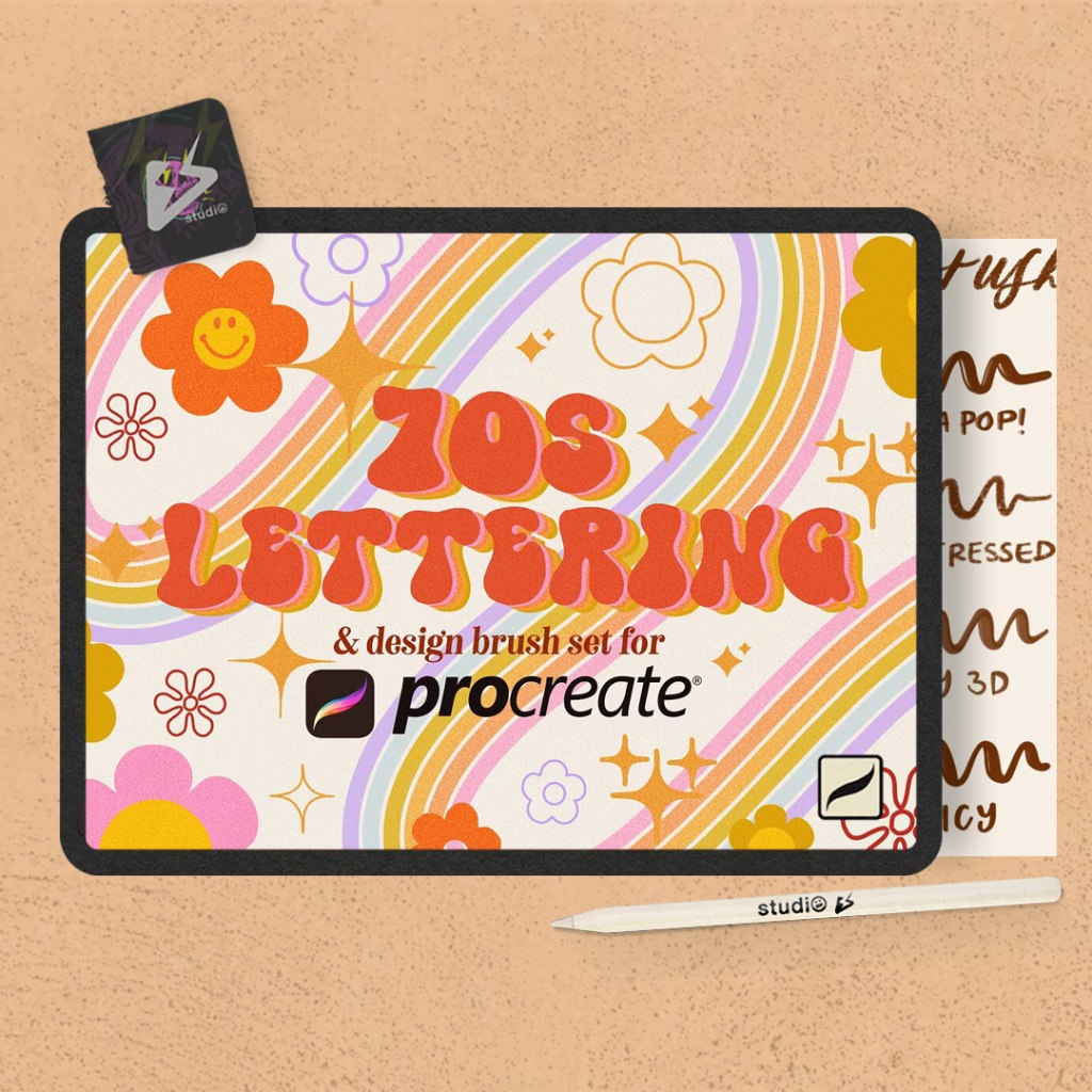 Jual Procreate Brush - DDD 70s Lettering | Shopee Indonesia