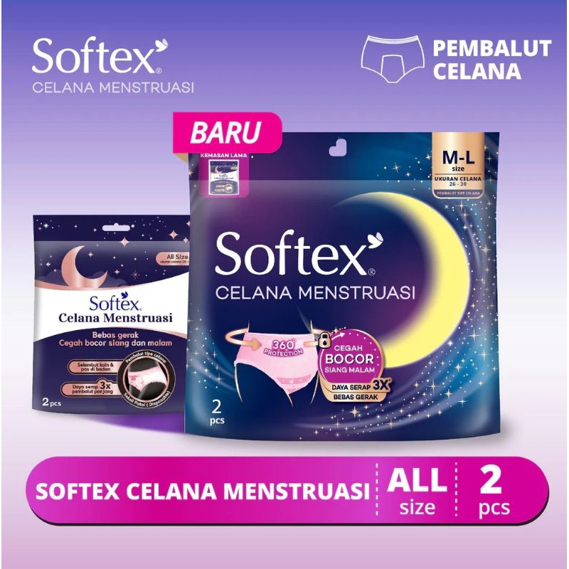Jual Softex Pembalut Celana Menstruasi All Size/M-L | Shopee Indonesia