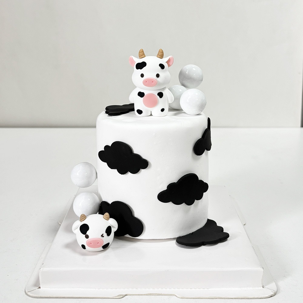 Jual Cake Topper Sapi Hitam Putih Topper Kue Ulang Tahun | Shopee Indonesia