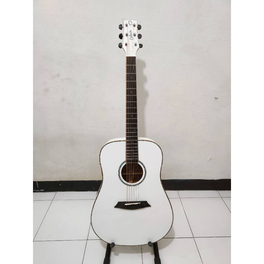 Jual Gitar Akustik Elektrik Top Solid Odlair Capella OD511SE-White ...