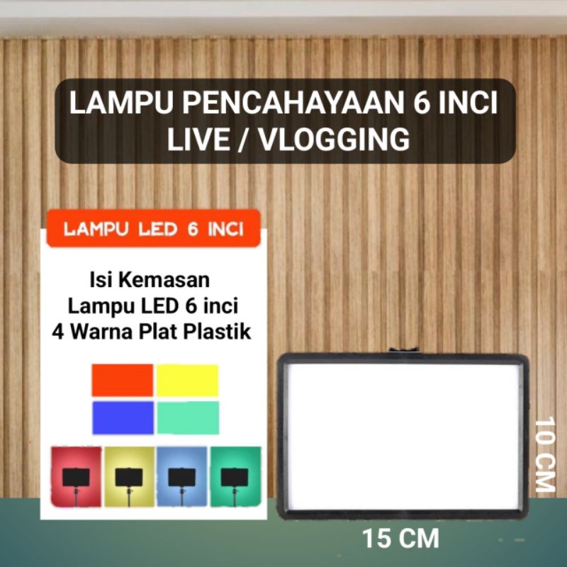 Jual LAMPU PHOTOGRAPHY 6INCI 8INCI LAMPU LED VIDEO LIGHT FILL LIGHT ...
