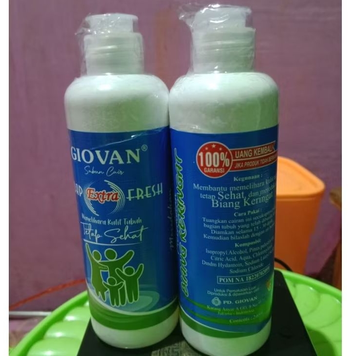 Jual Giovan besar extra sabun biang keringat 240ml | Shopee Indonesia