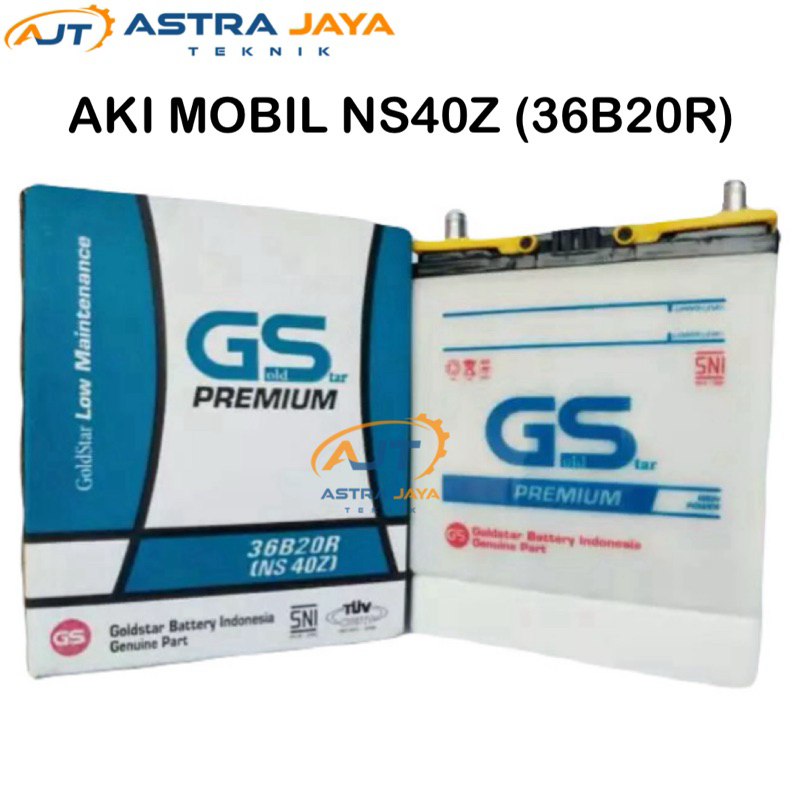Jual Aki Mobil GS Premium NS40Z (35Ah) Accu Basah Suzuki Carry, Rush, Avanza, Xenia | Shopee ...