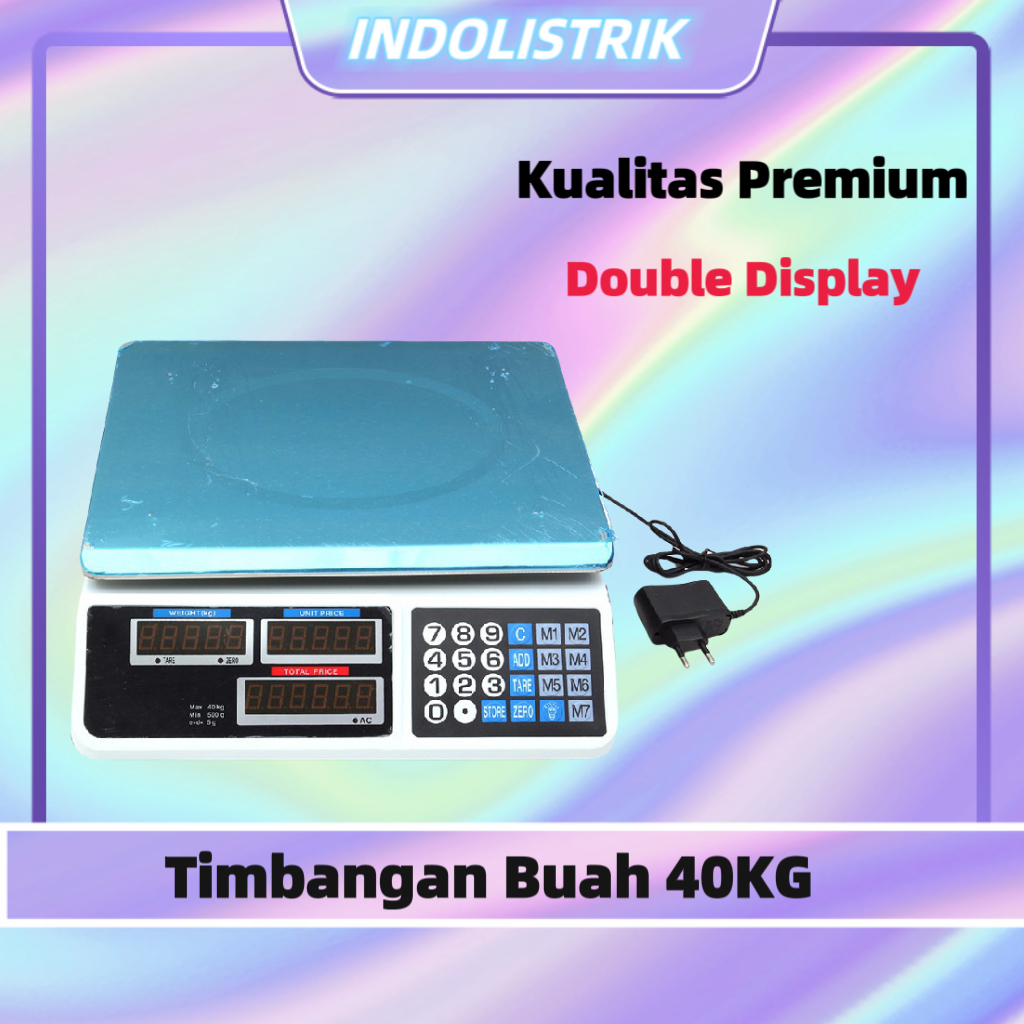 Jual Timbangan Buah Digital 40KG / Digital Computing Scale 40KG Double ...
