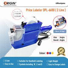 Jual Alat Label Harga 2 Baris 10 Digit Cetak Stiker Expired Huruf Angka ...