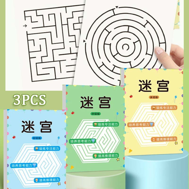 Jual 192Lembar Maze Book Buku Maze A B Labirin Game Buku Labirin Anak ...