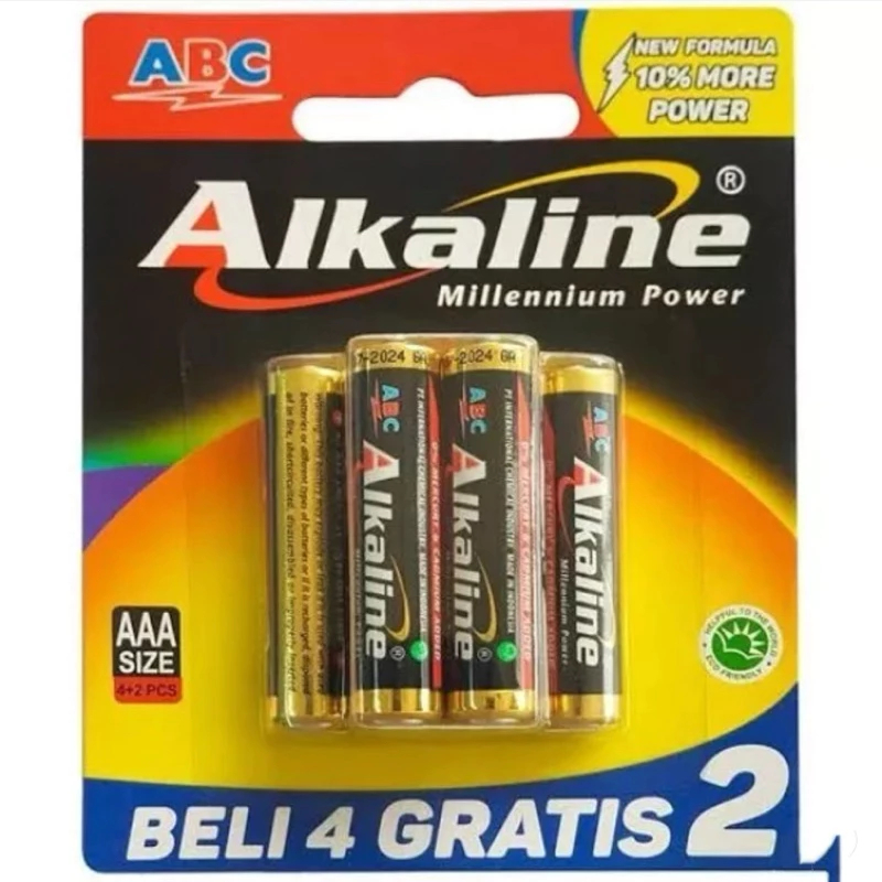 Jual BATERAI ALKALINE KECIL (AAA) ISI 4 FREE 2 / Baterai/Baterry/Batere ...