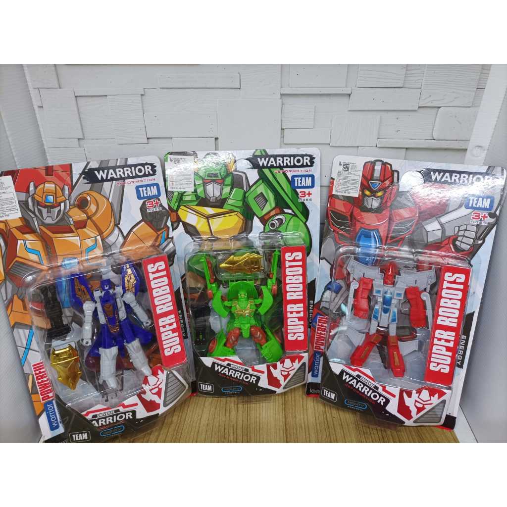 Jual Mainan Robot Set Warrior Transformer Deformation Super Robots 162 ...