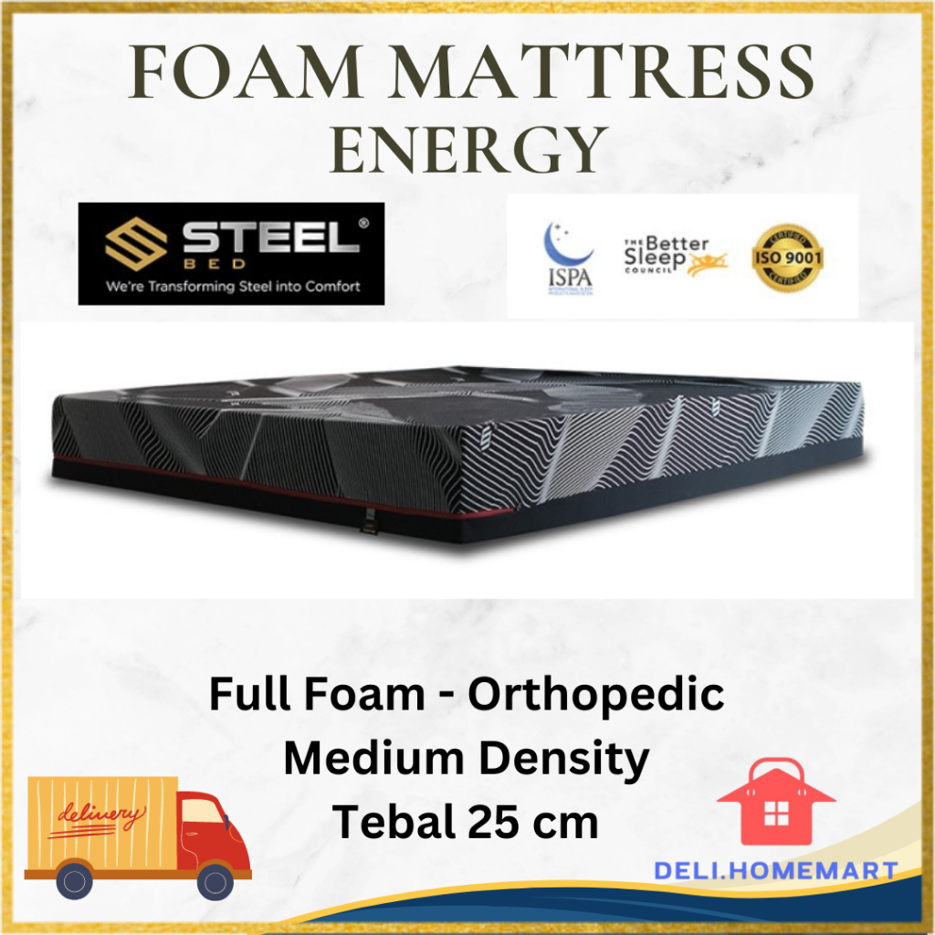 Jual Matras Kasur Tilam Busa Full Foam Steel Energy Orthopedic Foam ...