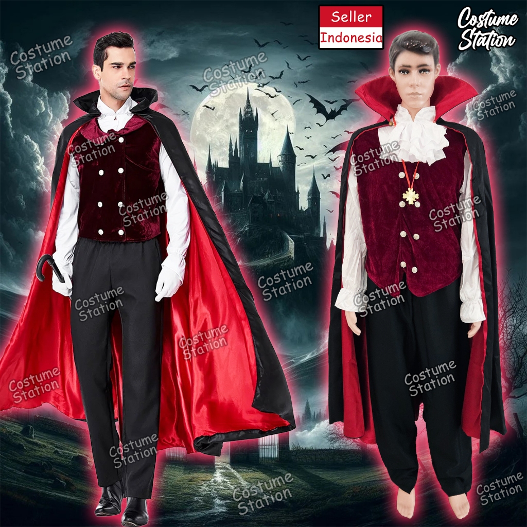 Jual Kostum Dracula Vampire / Costume Drakula Vampir Ghost Hantu ...