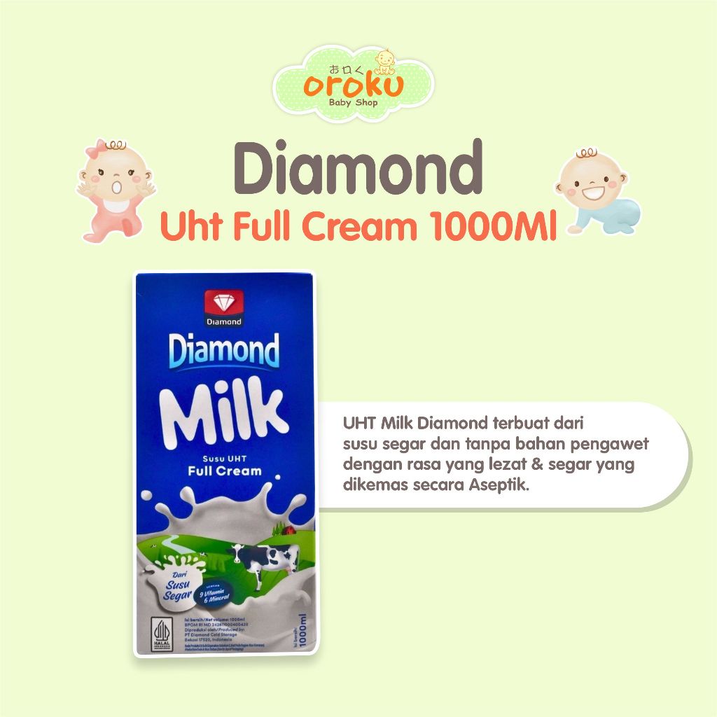 Jual DIAMOND UHT FULL CREAM 1000ML / SUSU DIAMOND | Shopee Indonesia