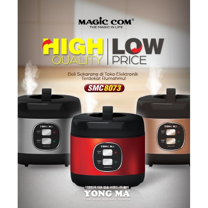 Jual Magic Com YONG MA SMC-8073 / YONGMA SMC 8073 Rice Cooker 2 Liter ...