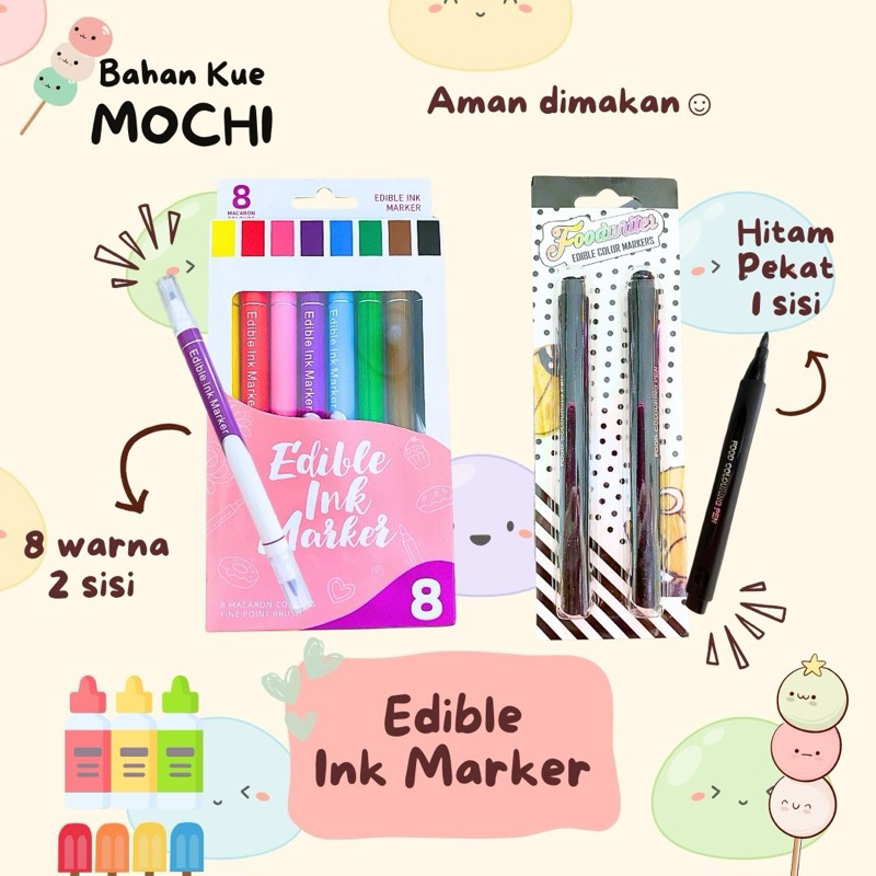 Jual Edible Pen / Edible Marker / Pewarna makanan / Pewarna Makanan ...