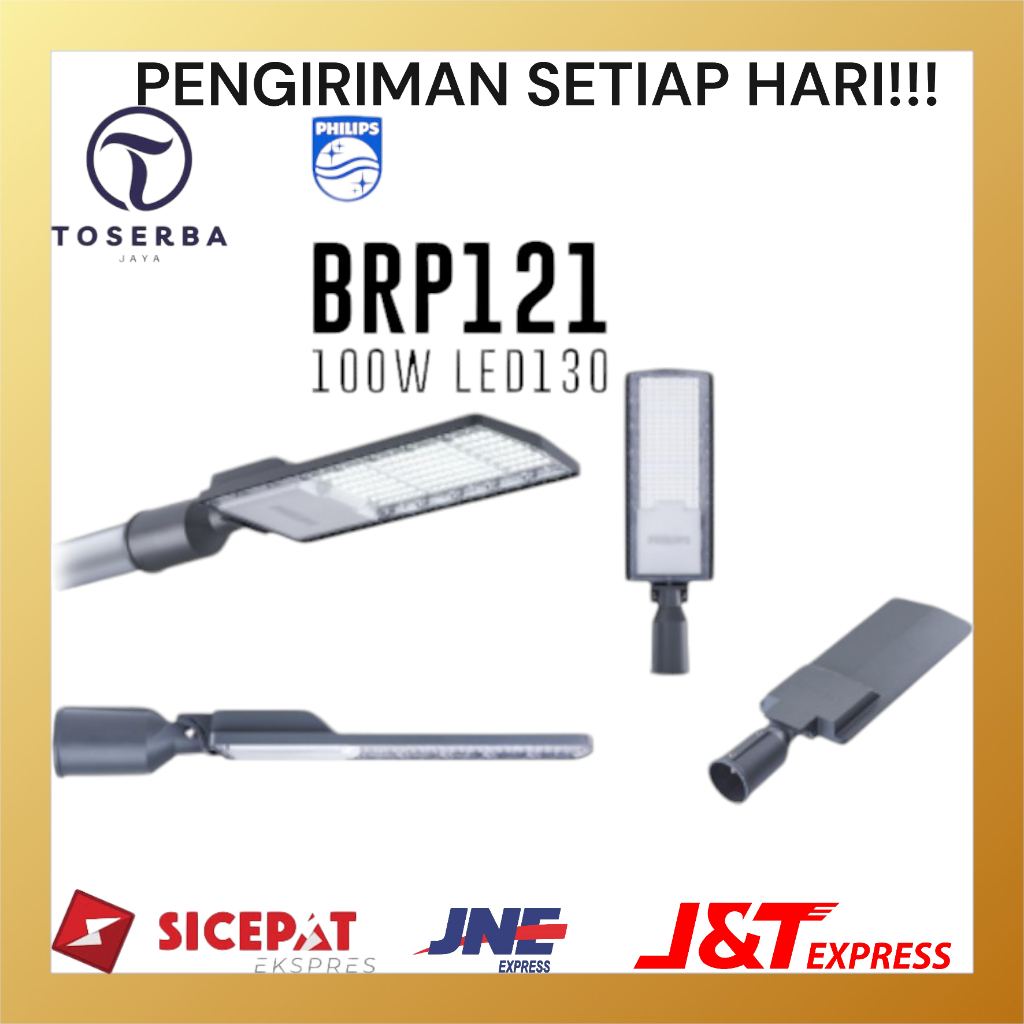 Jual PHILIPS BRP121 100W - LAMPU JALAN PJU PHILIPS BRP 121 100 WATT LED ...