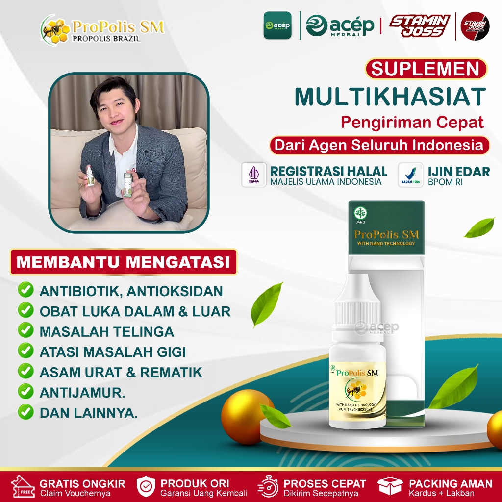 Jual Propolis SM Brazil 100% Original Obat Tetes Propolis SM Brazilian ...