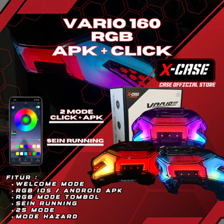 Jual Lampu stop Wd109 Stoplamp Vario 160 Lazy Rgb Click + Apk Android ...