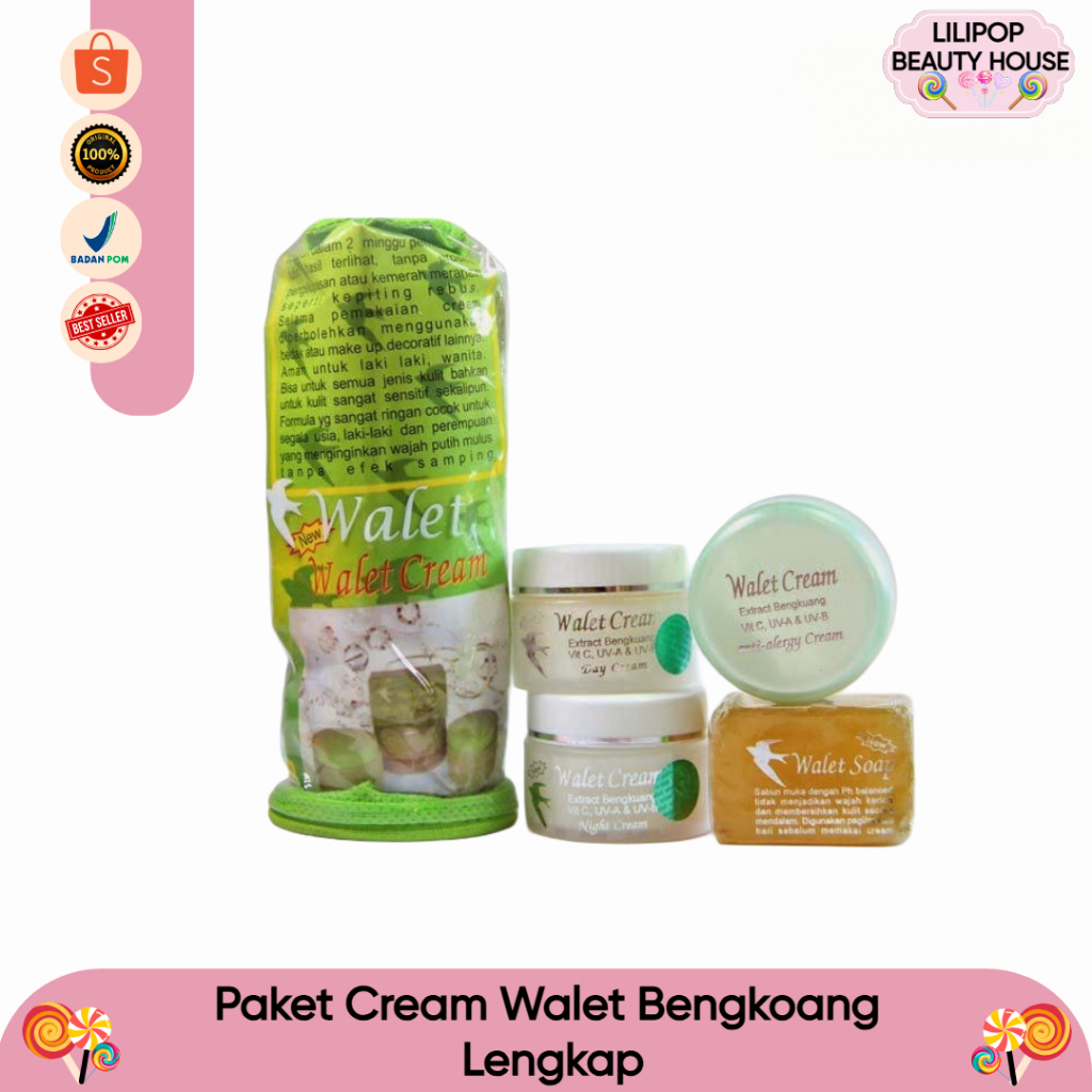Jual Paket Cream Walet Bengkoang Lengkap | Shopee Indonesia