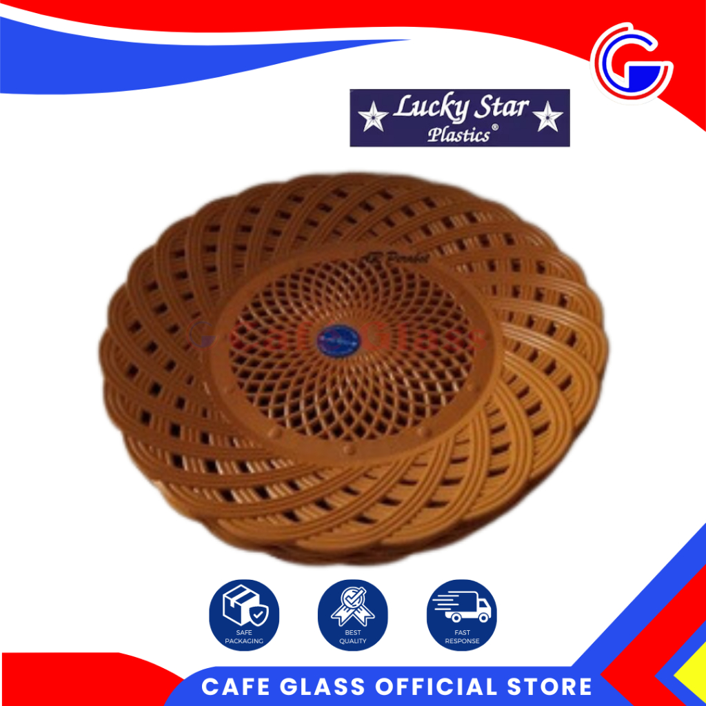 Jual Piring Plastik Warung Makan | Piring Anyam Plastik Lucky Star ...