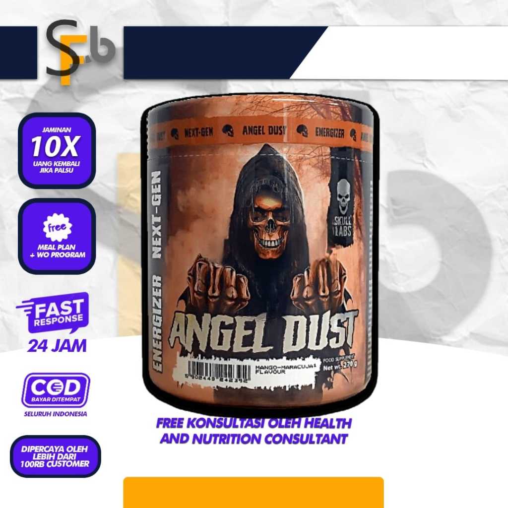 Jual Angel Dust Pre Workout 60 Serving 300 Gram | Shopee Indonesia