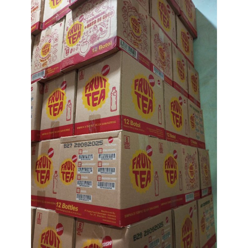 Jual fruit tea 350ml 1 dus isi 12 botol / minuman teh | Shopee Indonesia