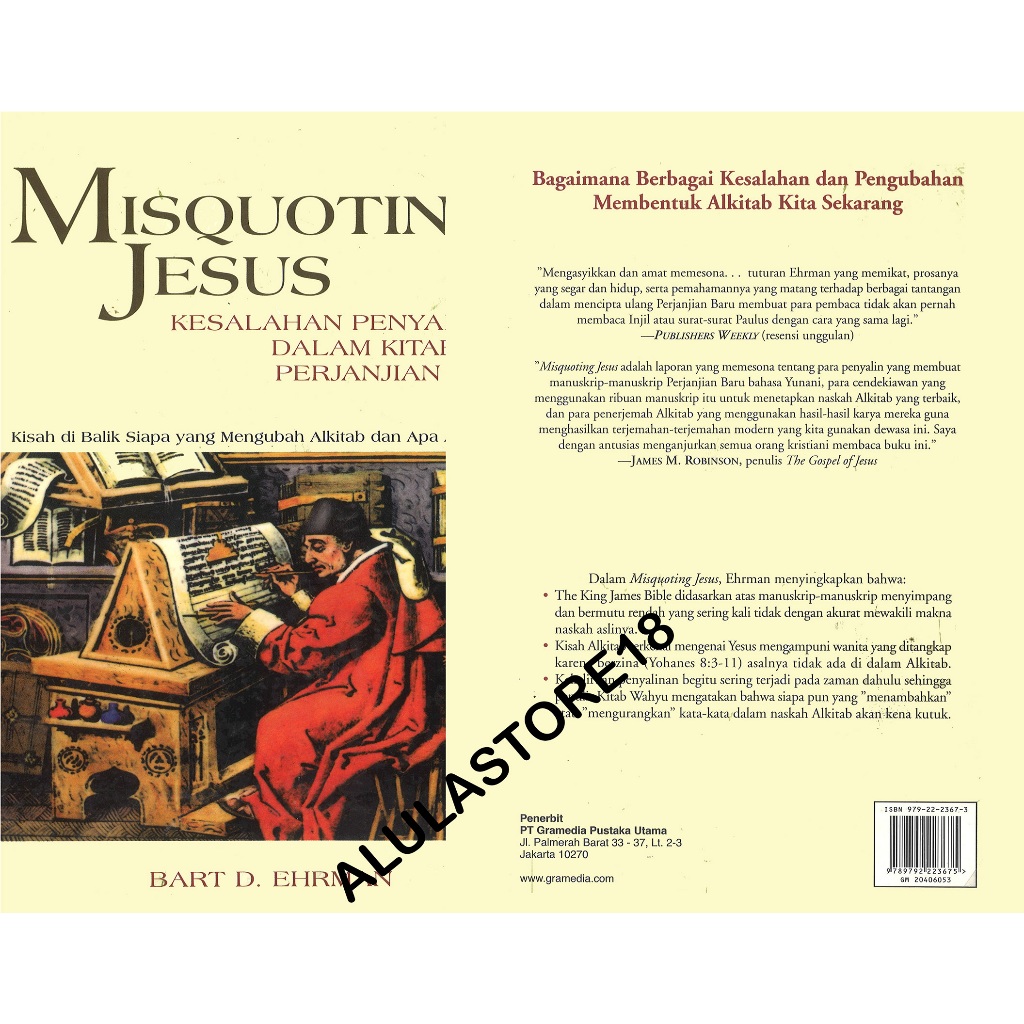 Jual BUKU MISQUOTING JESUS - BART D. EHRMAN | Shopee Indonesia Jual BUKU MISQUOTING JESUS - BART D. EHRMAN | Shopee Indonesia
