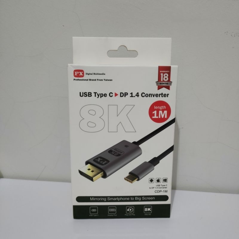 Jual Second - Kabel USB Type C 3.1 Converter to DP Display Port 1.4 8K ...