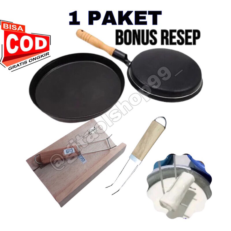 Jual Set Teflon Crepes Anti Lengket Kulit Lumpia & Papan Risol Risoles ...