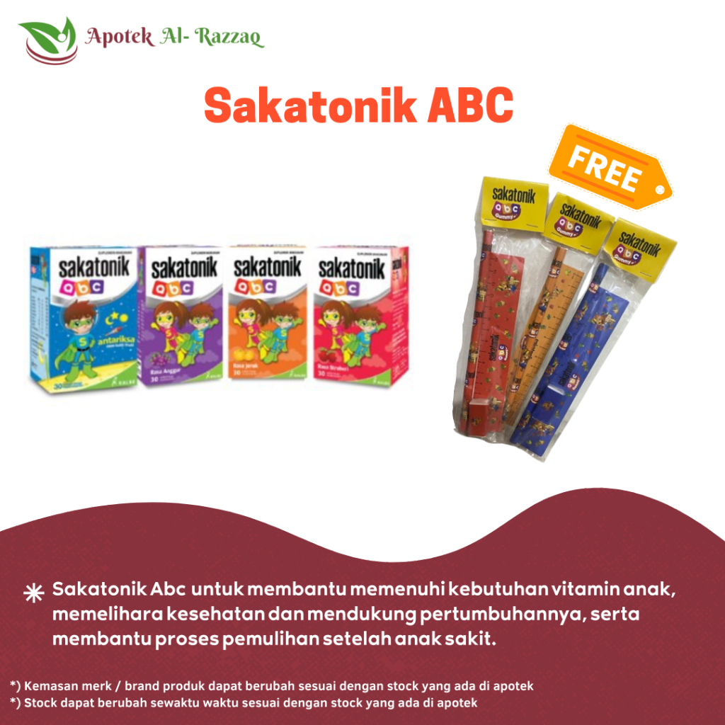 Jual Sakatonik ABC 30 Tablet Hisap - Multivitamin Anak | Shopee Indonesia