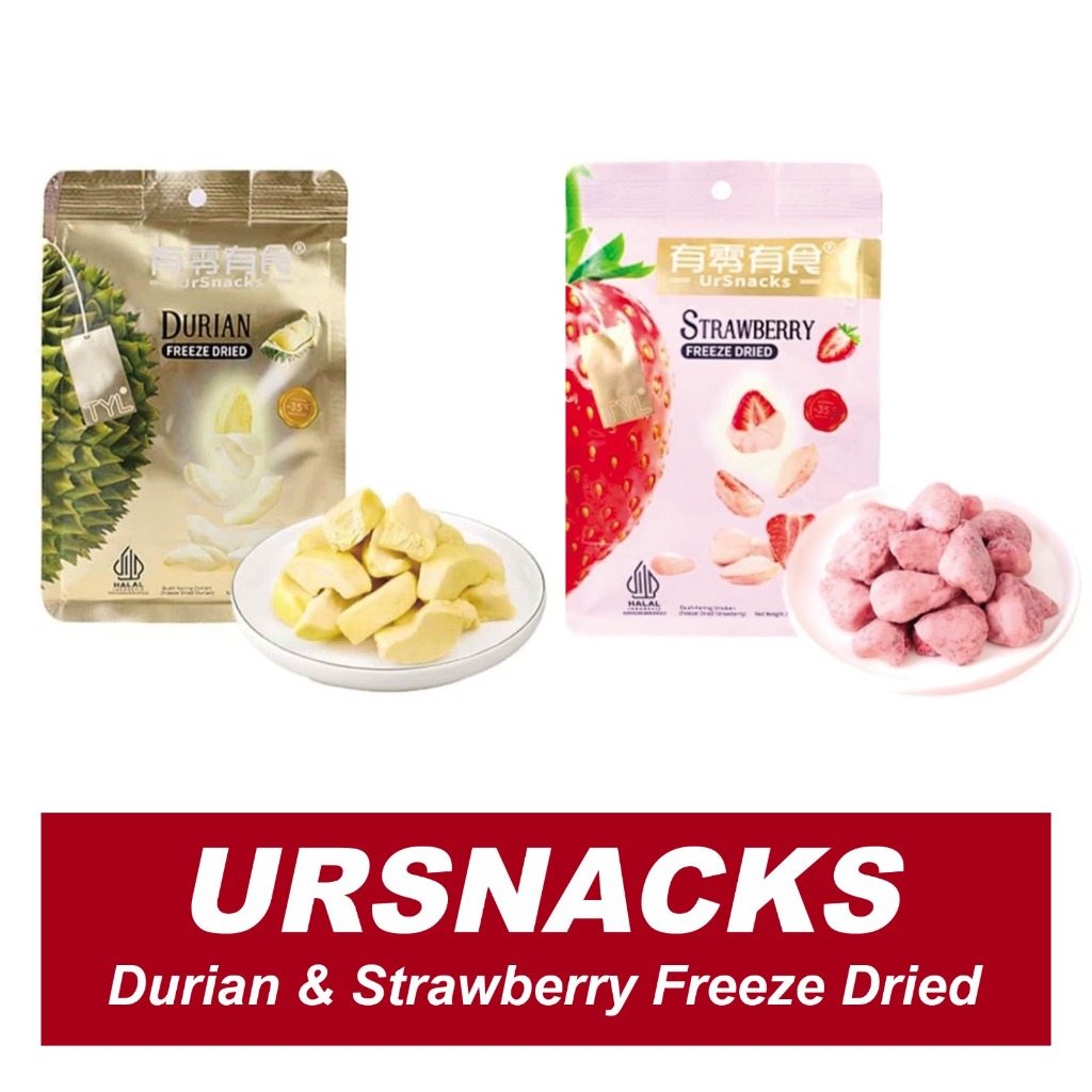 Jual TYL UrSnacks Freeze Dried ( Rasa Durian / Rasa Strawberry ) Exp ...