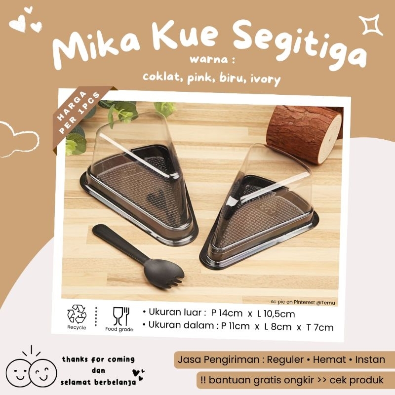 Jual Mika CT Segitiga | Mika Tart Segitiga | Mika Kue Segitiga | Mika ...