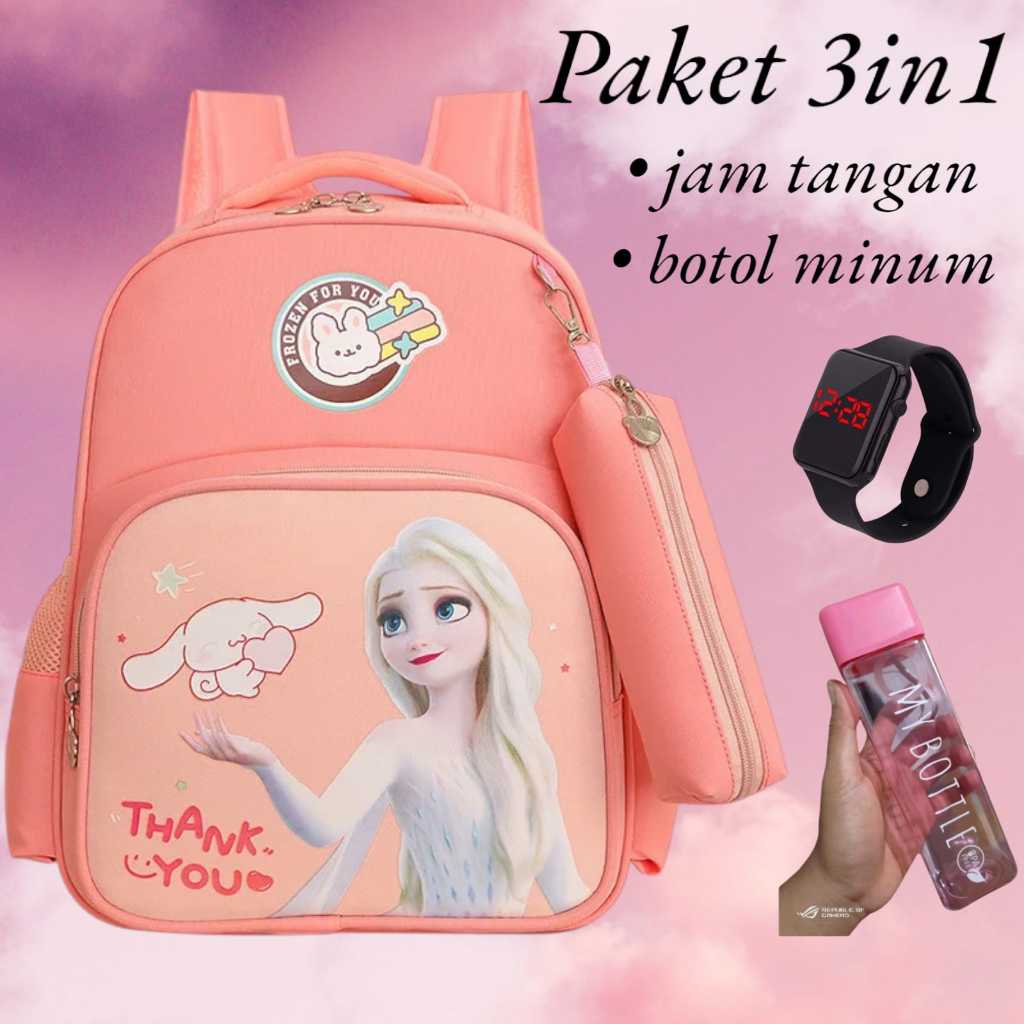 Jual Tas FROZEN Tas Anak Sekolah Perempuan SD Motip FROZEN FOR YOU Tas ...