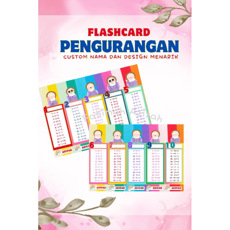 Jual Flashcard Pengurangan/Perkalian | Shopee Indonesia