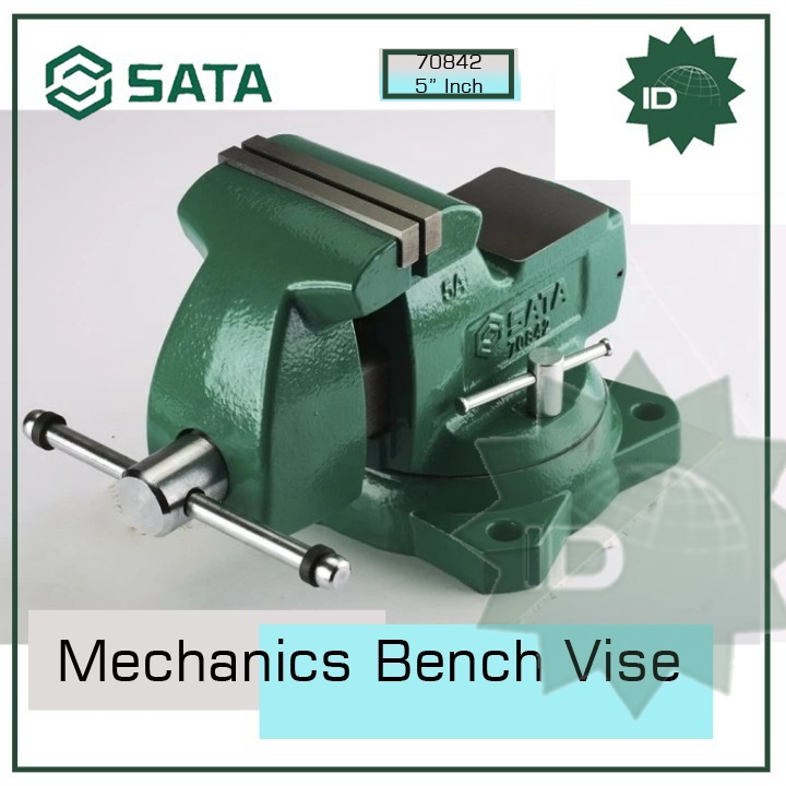 Jual RAGUM CATOK MEJA BESI 70842 MECHANICS BENCH VISE 5" INCH SATA ...